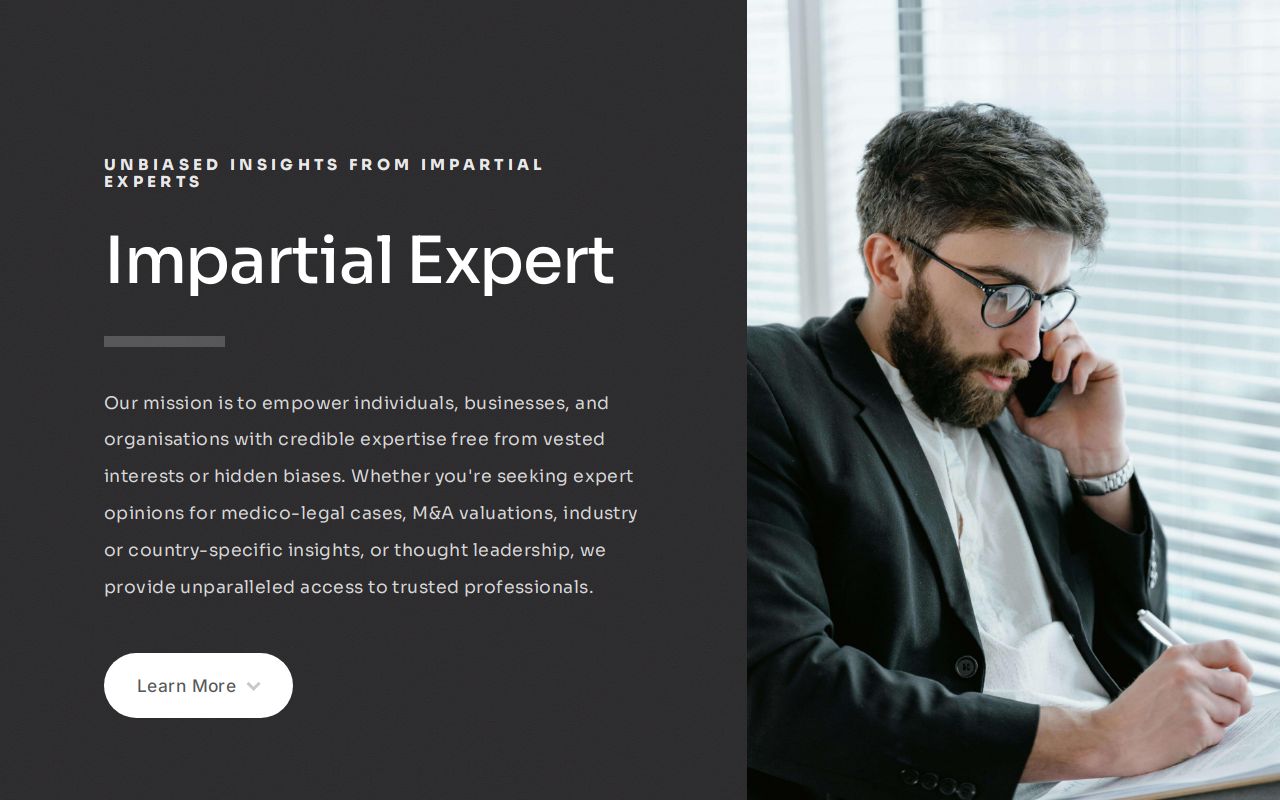 Impartial Expert, trusted source for impartial expertise.